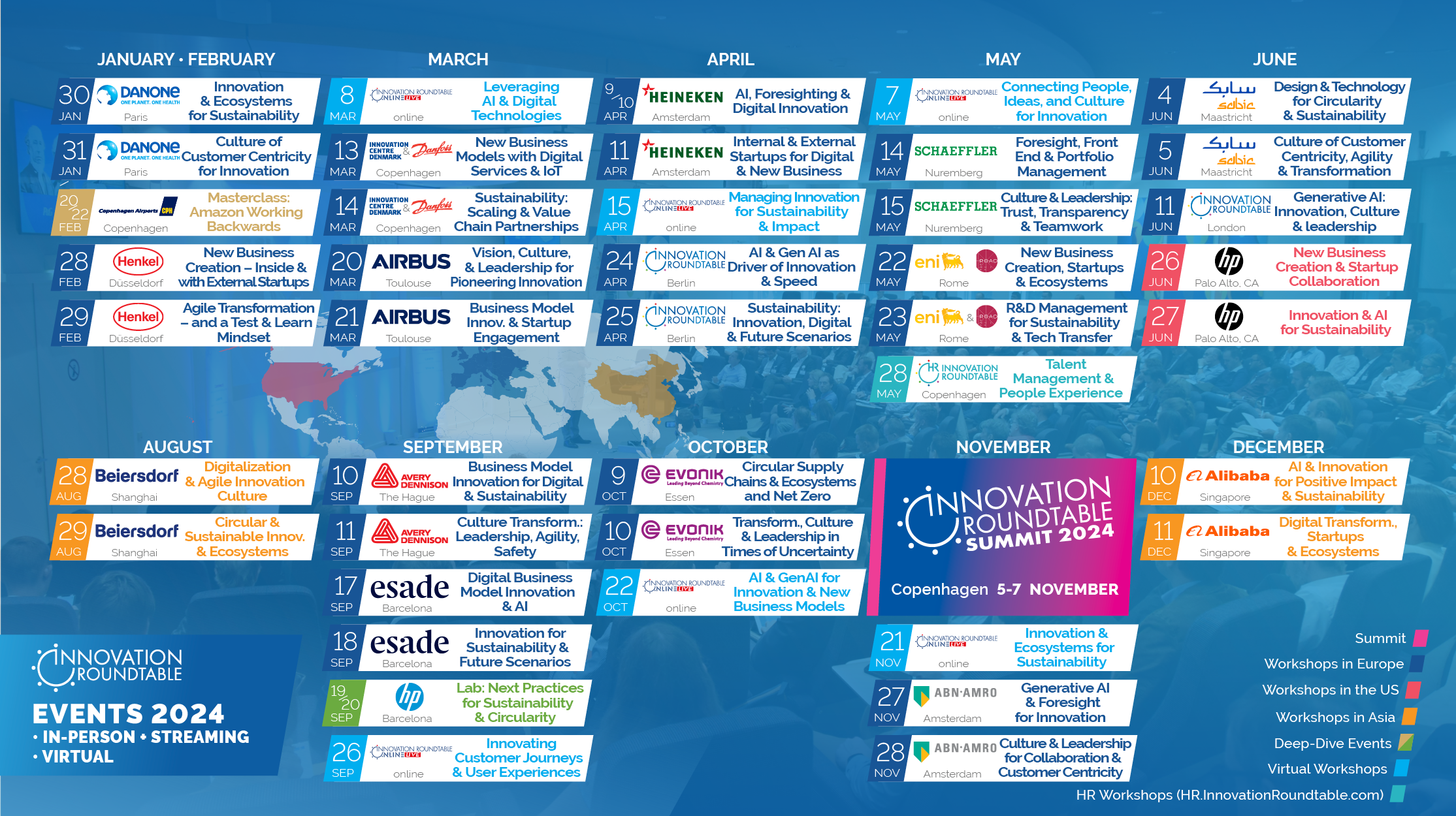 Event Calendar - Innovation Roundtable®